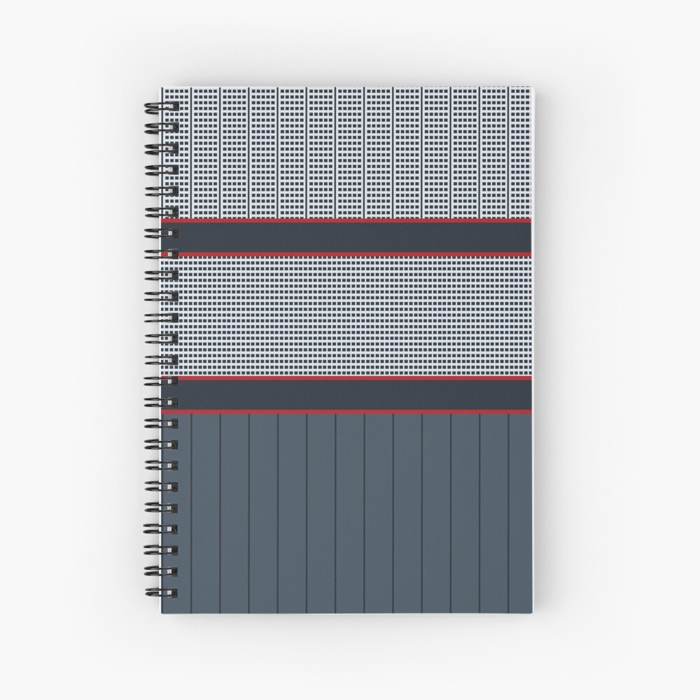 "Manchester United Retro 1995 - 1996 Grey & Red Away" Spiral Notebook ...