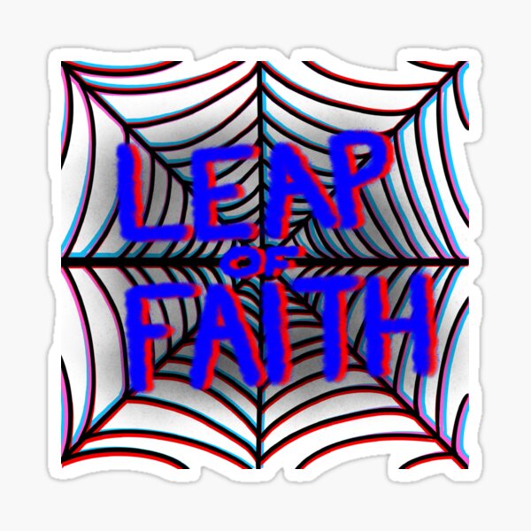 "Spider Verse Leap of Faith Web Slinger" Sticker for Sale by Neptune ...