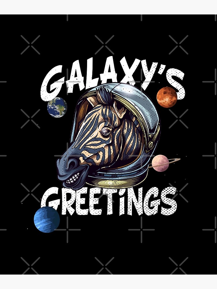 "Galaxy Astronaut Zebra Planets" Poster by Kalli-design | Redbubble