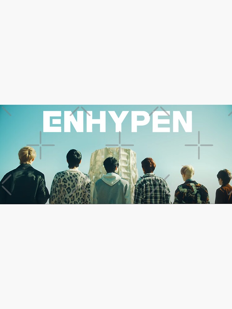 "Enhypen Back Group Portrait" Sticker for Sale by kevtang | Redbubble