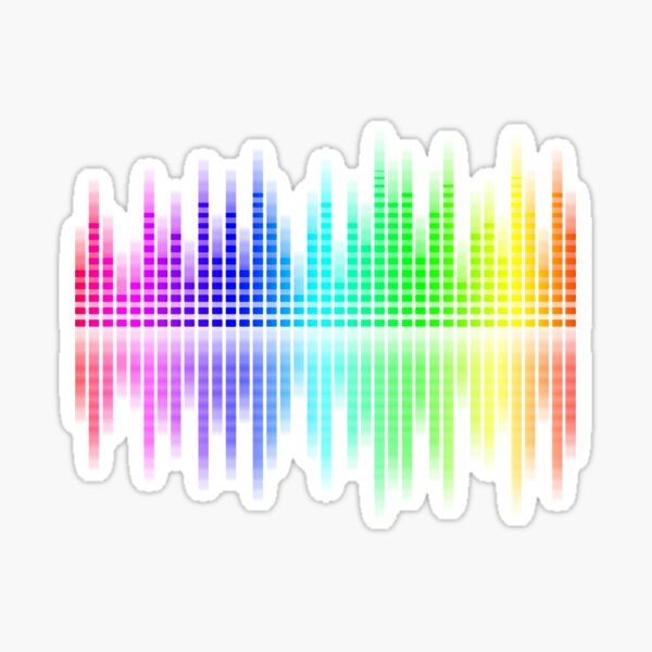 "sound mixer equalizer" Sticker by franckreporter | Redbubble