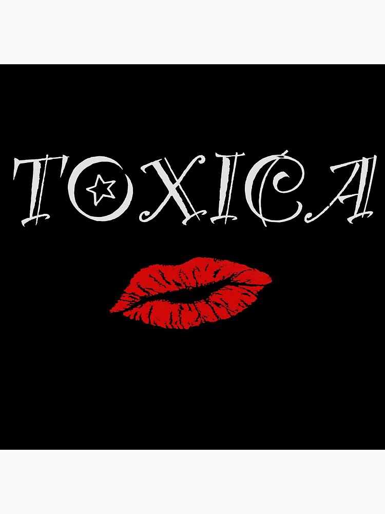 "TOXICA " Sticker for Sale by BellarooskiiART | Redbubble