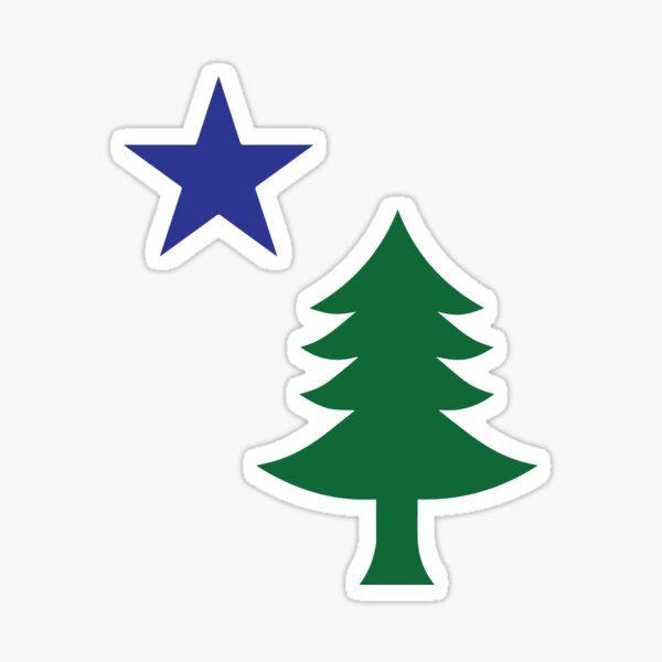 "Copy of Original Maine Flag (no text)" Sticker for Sale by rovingsouls ...