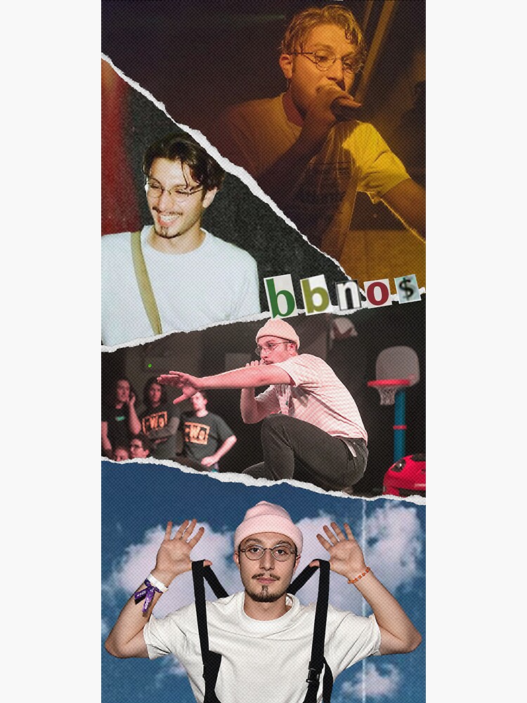 "bbno$ Collage " Sticker for Sale by Lunzer | Redbubble