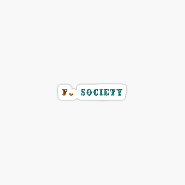 "FSociety" Sticker by wilsonlai | Redbubble
