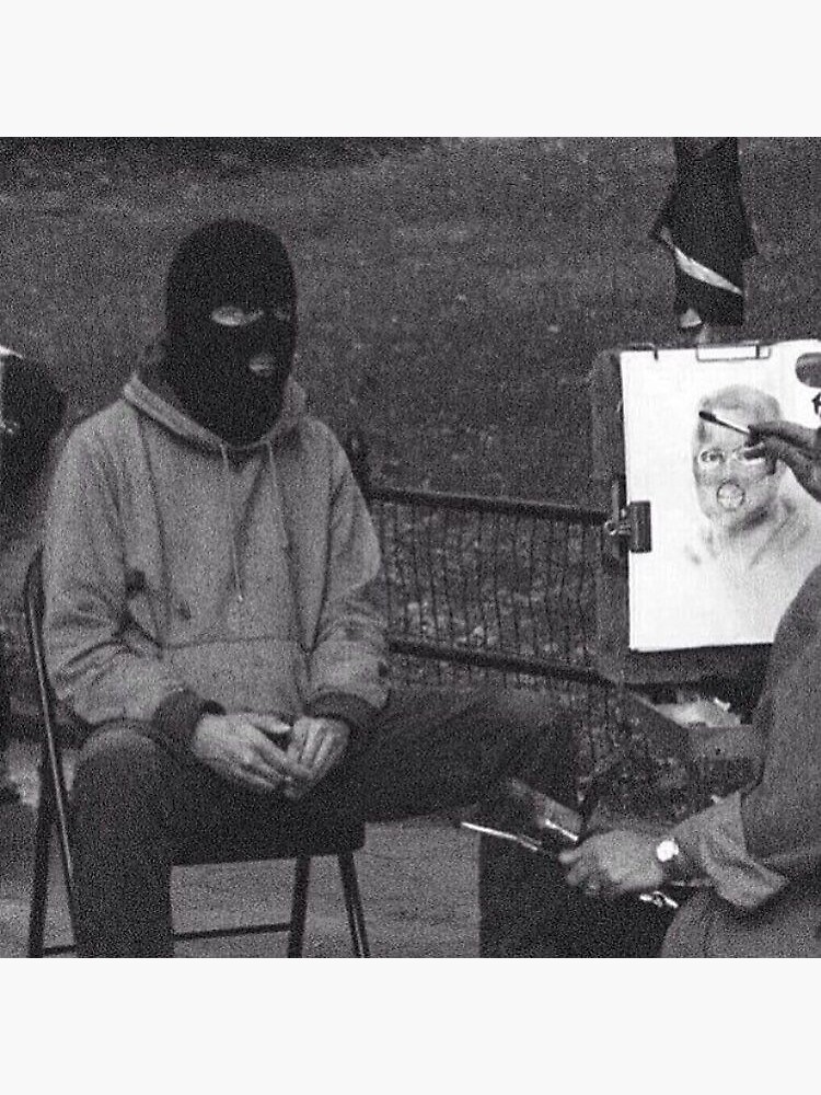 "Gangster Mona Lisa" Sticker for Sale by chazzyy | Redbubble