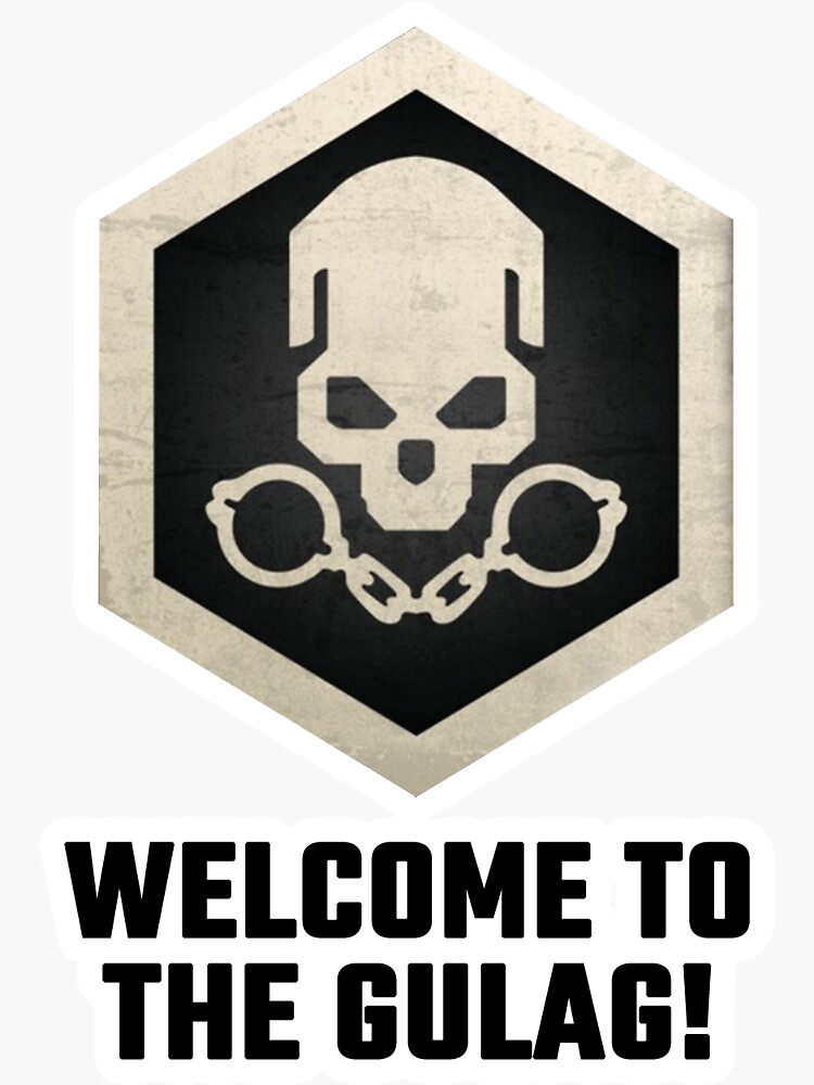 "Welcome To The Gulag Design" Sticker by BangerWear | Redbubble