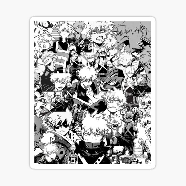 "Bakugou Katsuki - Collage" Sticker for Sale by Angy-G | Redbubble