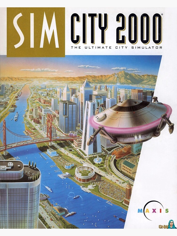 "SimCity 2000 Cover Art" Art Print for Sale by slappybag9 | Redbubble