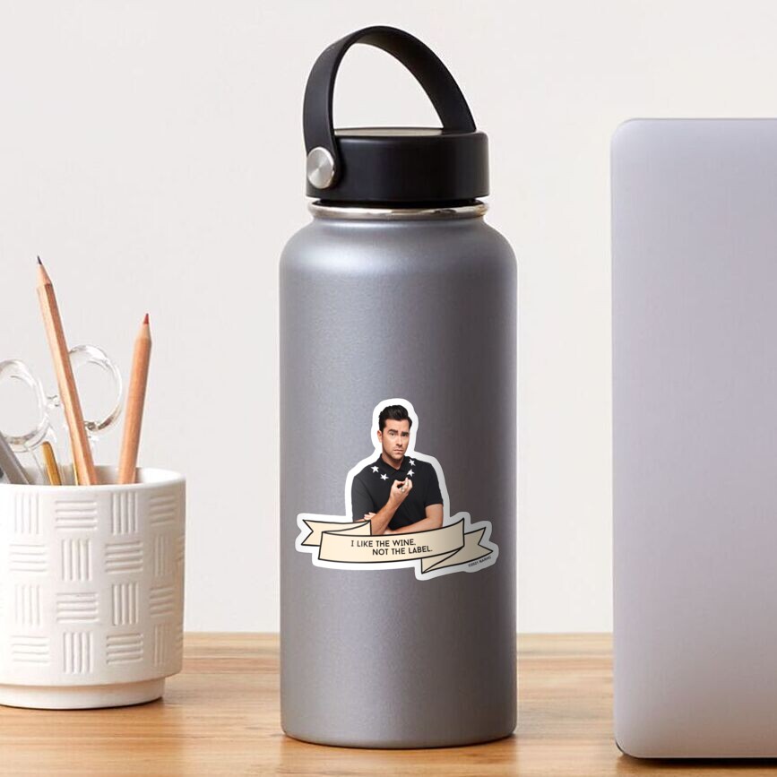 "Schitt's Creek David Rose: I Like The Wine, Not The Label" Sticker for ...
