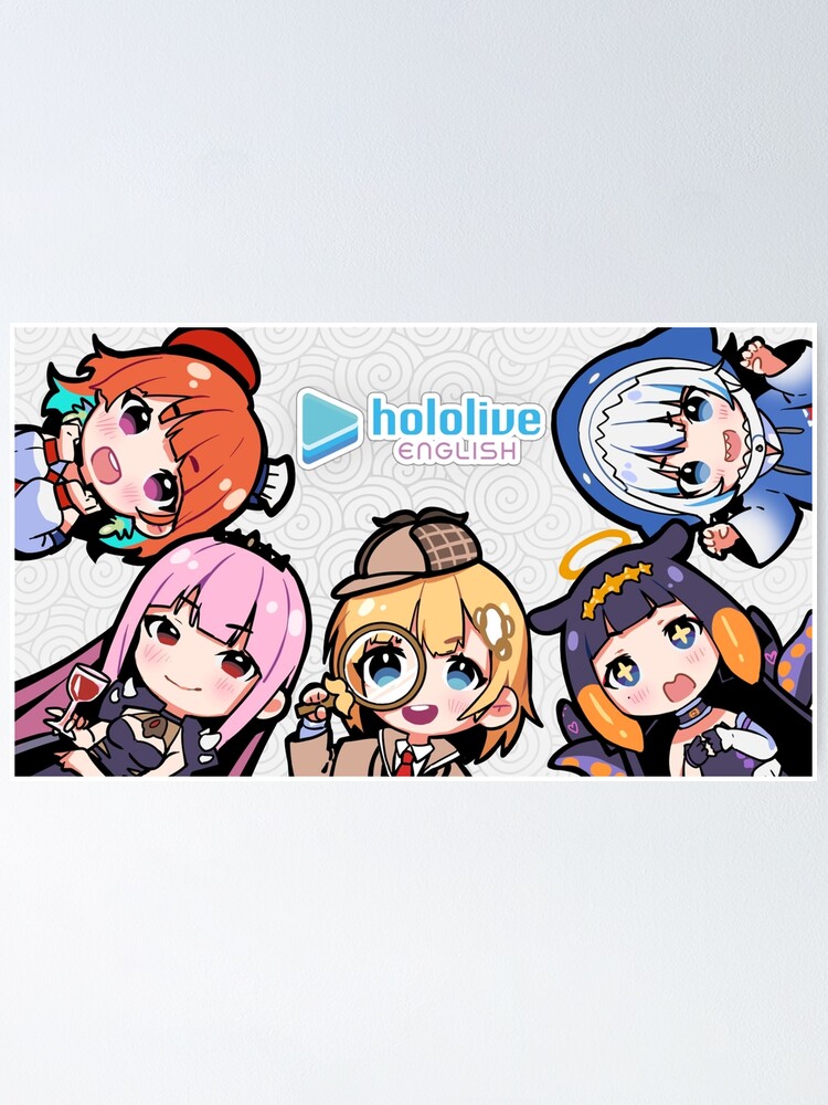 "Hololive English " Poster for Sale by UwU-Senpai | Redbubble