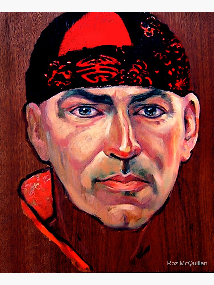 "Tim McKew, Cabaret Artist - original oil painting on Jarrah" Sticker ...