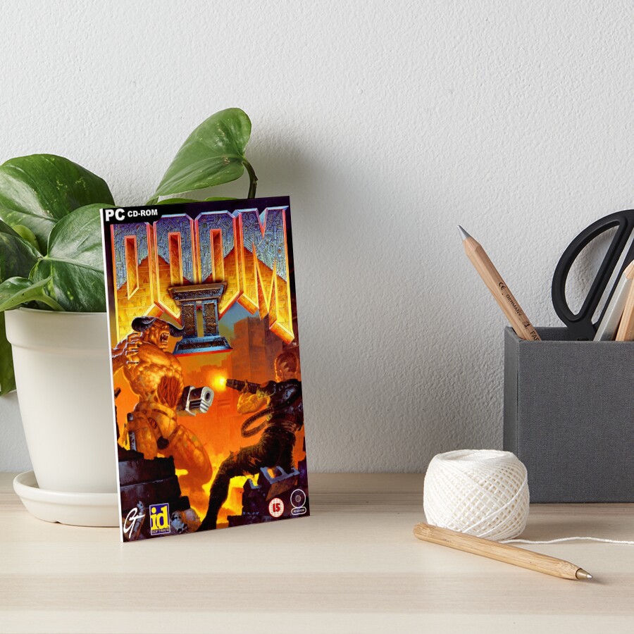 "Doom II Box Art" Art Board Print by slappybag9 | Redbubble