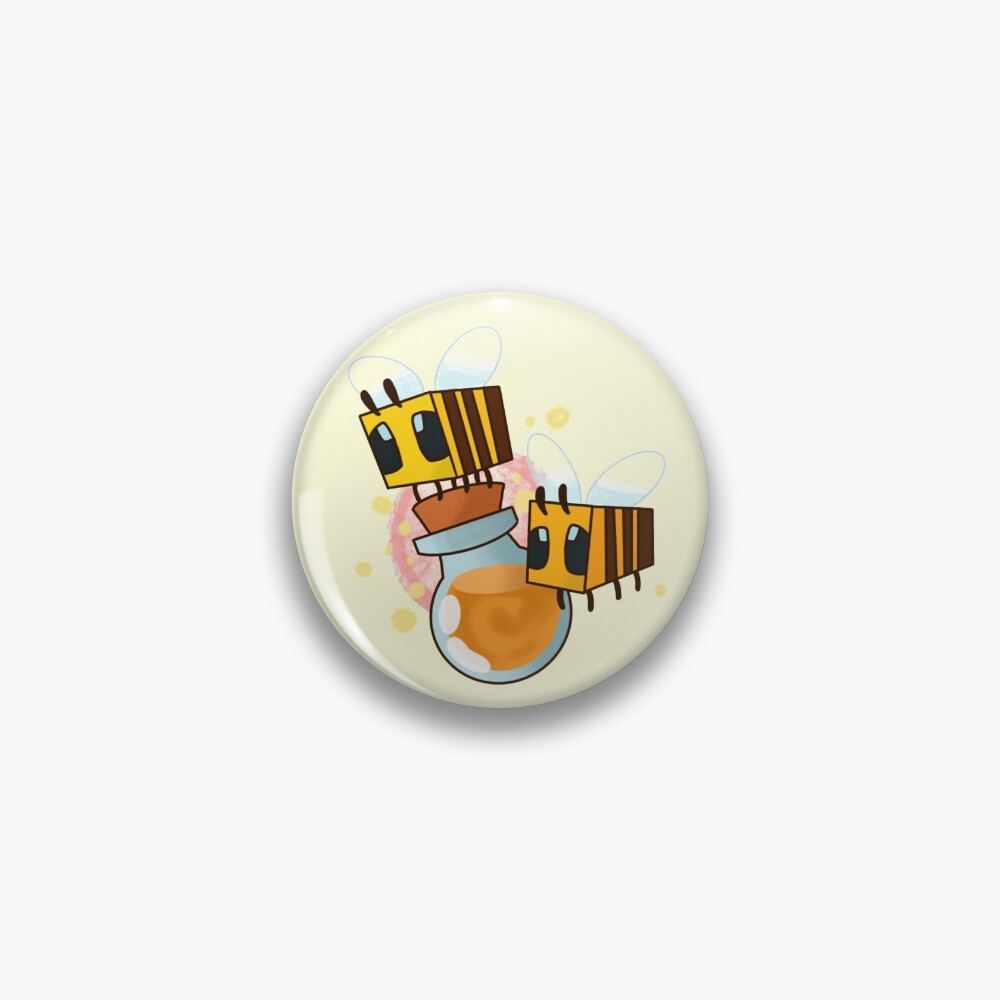 "Minecraft Bees" Pin for Sale by pandaCreation | Redbubble