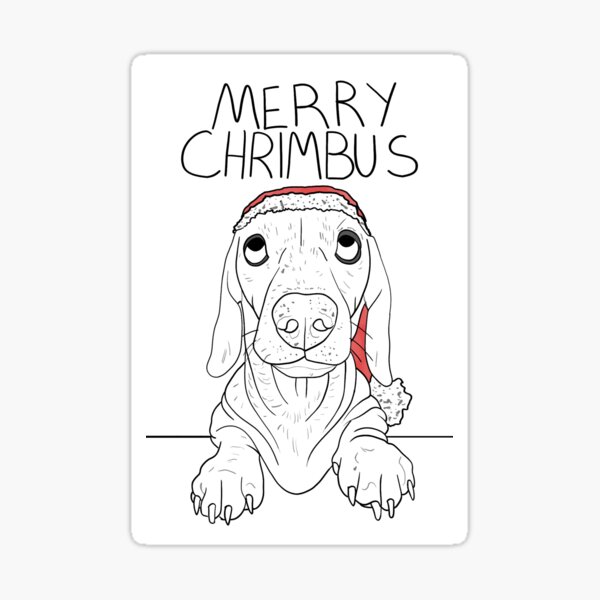 "Merry Chrimbus" Sticker for Sale by cameronyoung20 | Redbubble