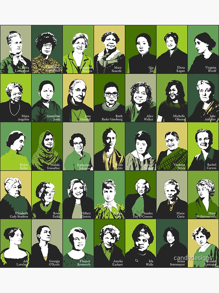 "Feminist Icons, Role Models" Sticker for Sale by candhdesigns | Redbubble