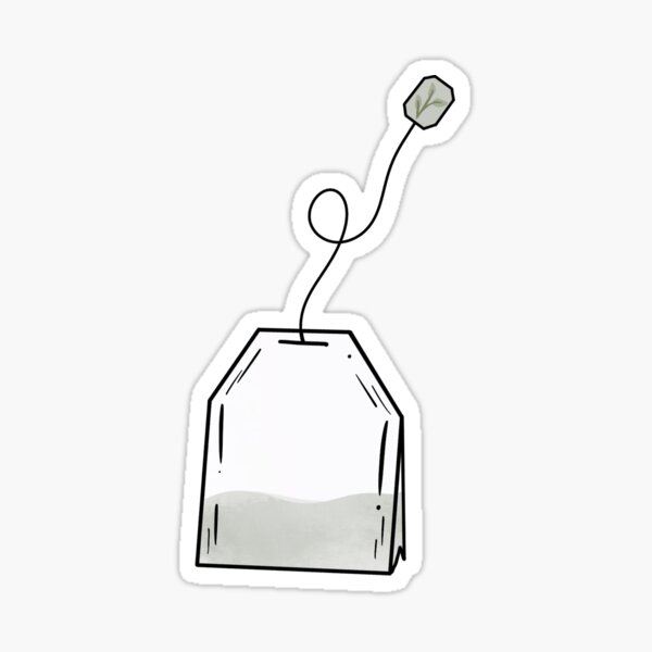"Tea bag" Sticker by JoyandIvy | Redbubble