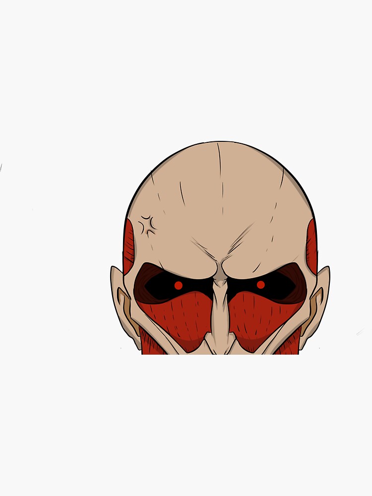 "Colossal Titan" Sticker for Sale by tomspom | Redbubble