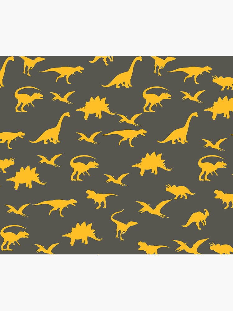 "yellow Dinosaurs" Sticker for Sale by familyartz | Redbubble