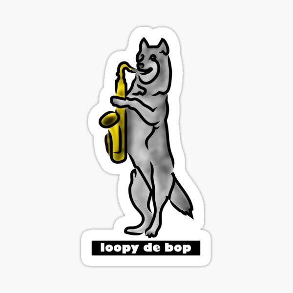"Bop Loopy" Sticker by Xdelacra | Redbubble