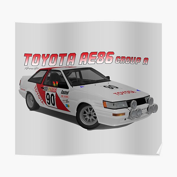 "Toyota AE86" Poster for Sale by pjesusartrb | Redbubble