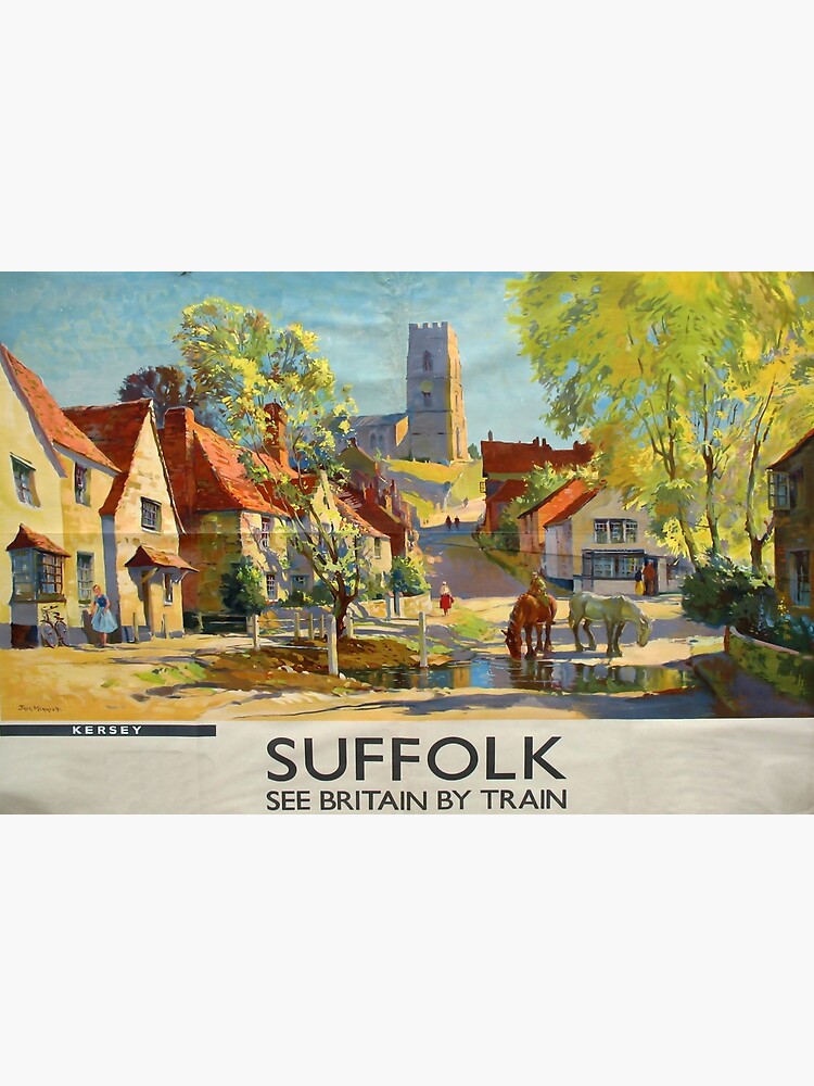 "retro classic Suffolk poster" Poster by CorasPosters | Redbubble