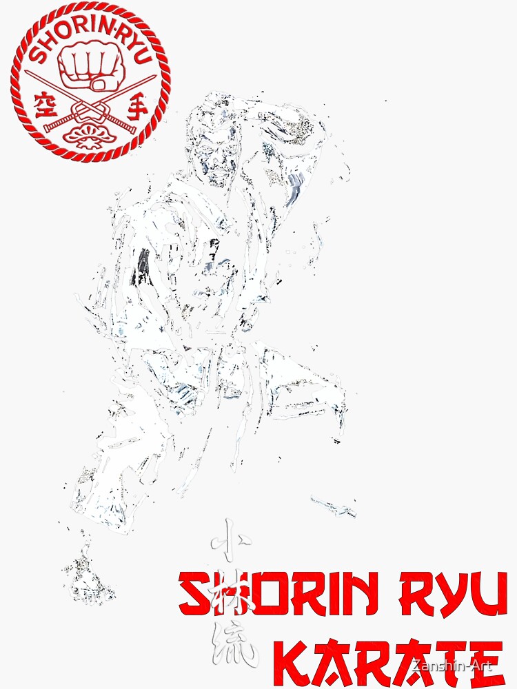 "Shorin Ryu Karateka by Zanshin-Art - Martial Arts Kata" Sticker for ...
