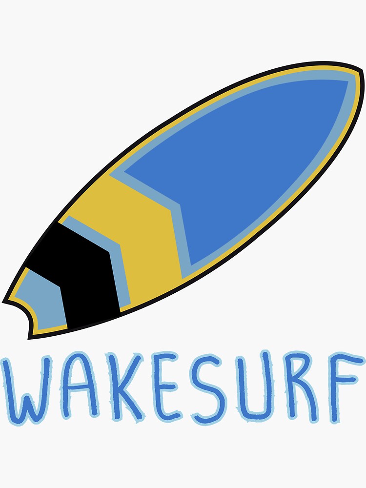 "Wakesurfing" Sticker for Sale by YAnna9 | Redbubble