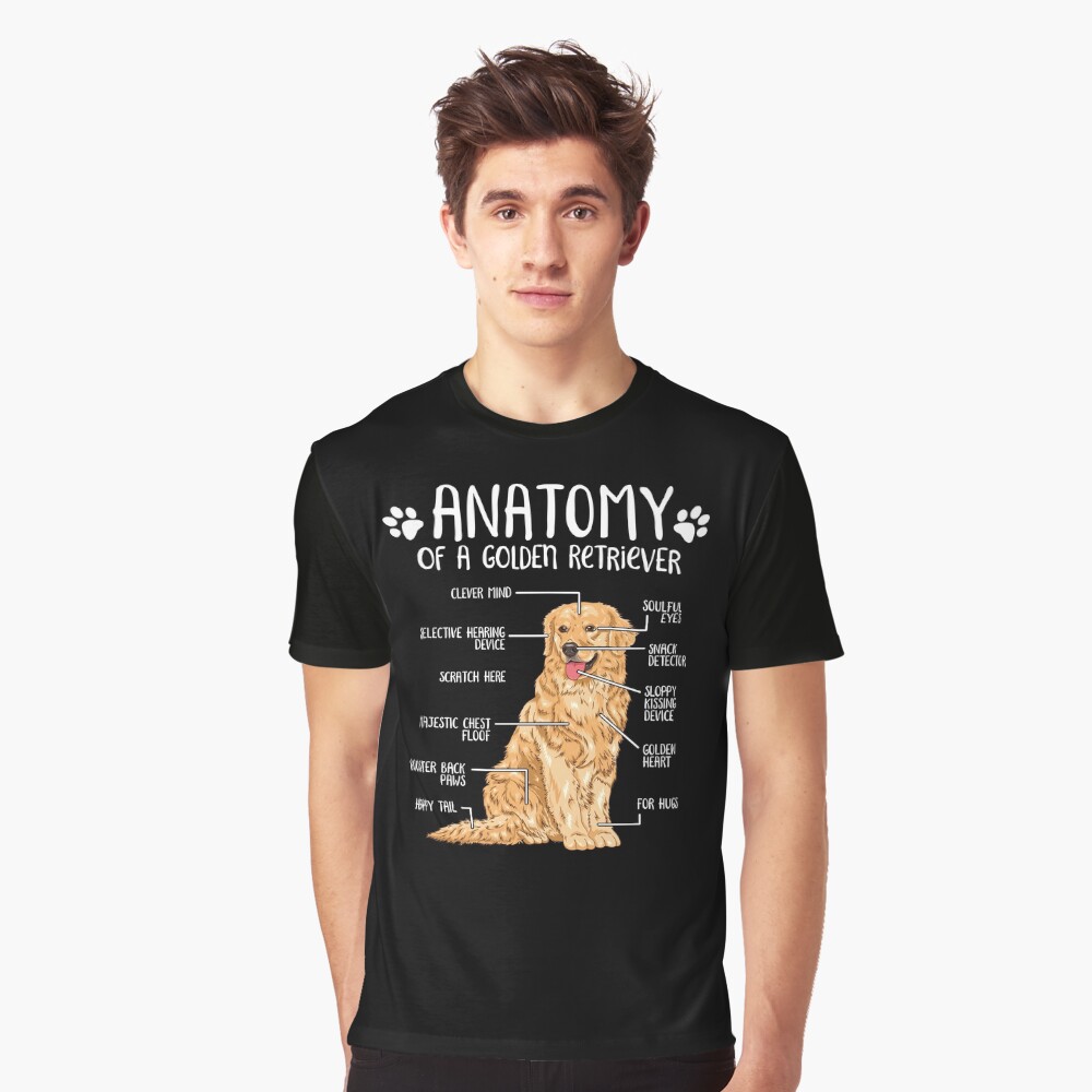 "Funny Golden Retriever Anatomy Dog Owner Dog Lover" Sticker for Sale by la-nynx | Redbubble