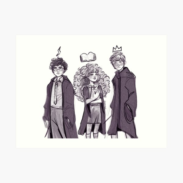 "Golden Trio" Art Print for Sale by smoustart | Redbubble