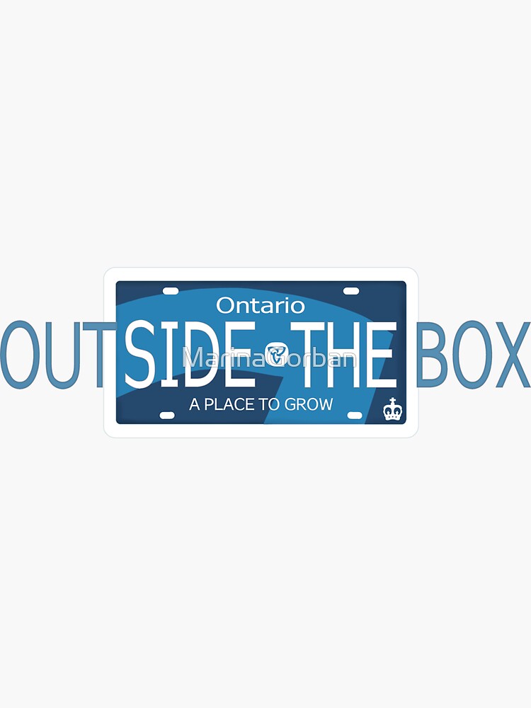 "Ontario License Plate" Sticker for Sale by MarinaGorban | Redbubble