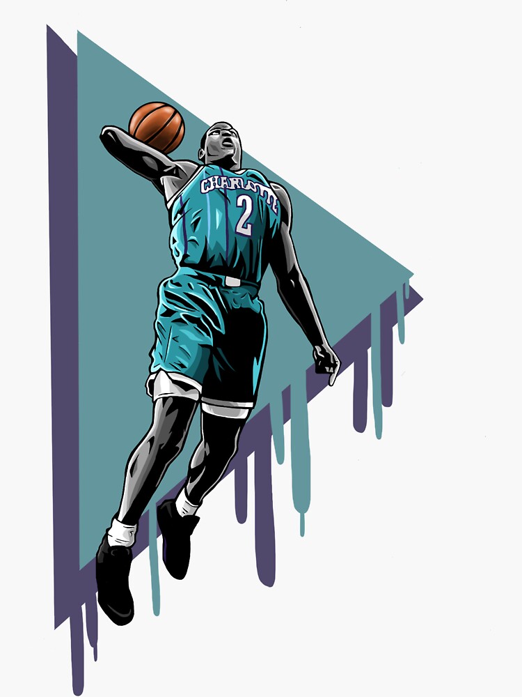 "NBA Legends Larry Johnson " Sticker for Sale by Jonny-Vision | Redbubble