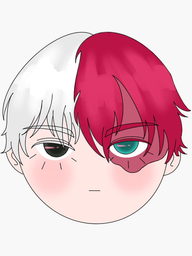 "my hero academia todoroki chibi" Sticker by venusvamps | Redbubble