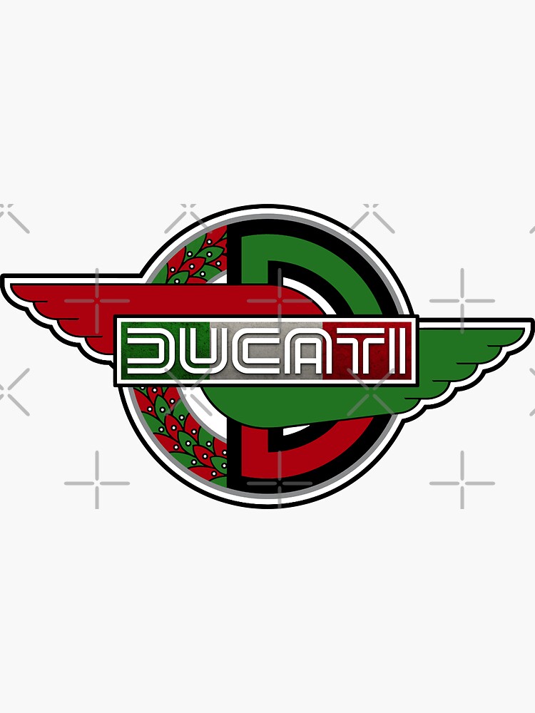 "Ducati Moderno Motorcycle Emblem" Sticker for Sale by EvTheOne | Redbubble