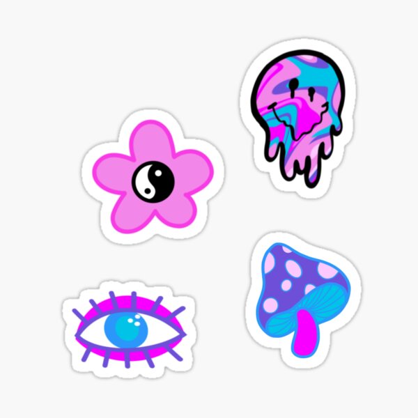"Trippy Indie Sticker Pack" Sticker for Sale by neelaarao | Redbubble