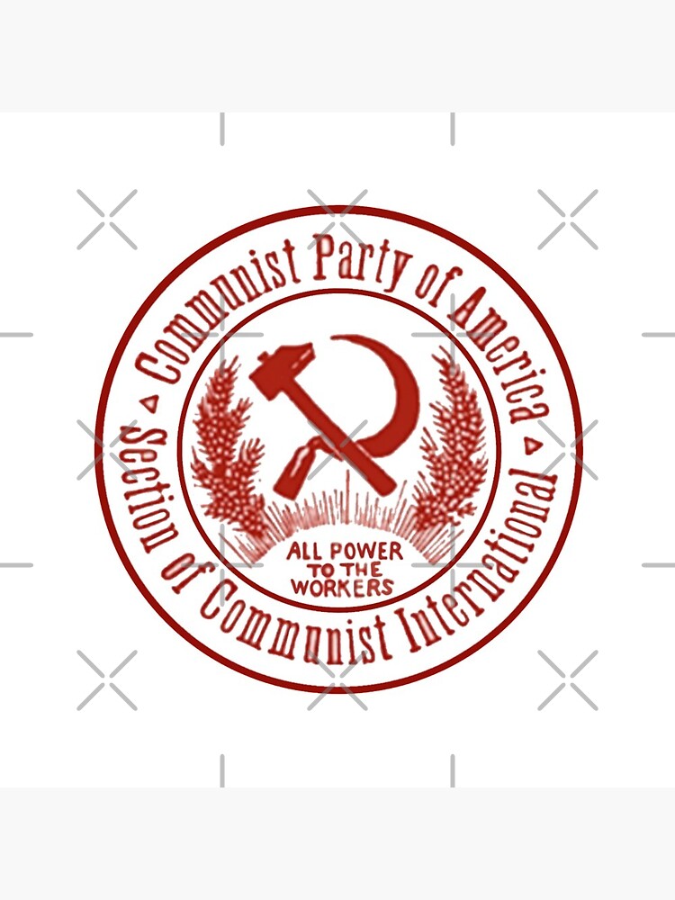 "Vintage Communist Party of America Sticker" Pin for Sale by ...