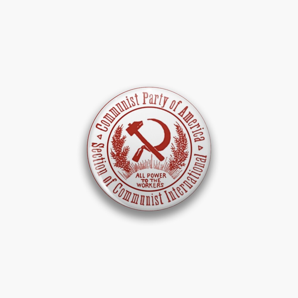 "Vintage Communist Party of America Sticker" Pin for Sale by ...