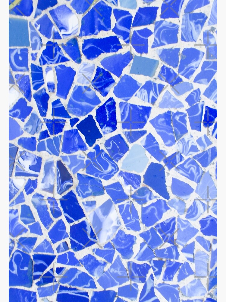 "Shades of Blue Ocean Tile Mosaic" Poster for Sale by AlexandraStr ...