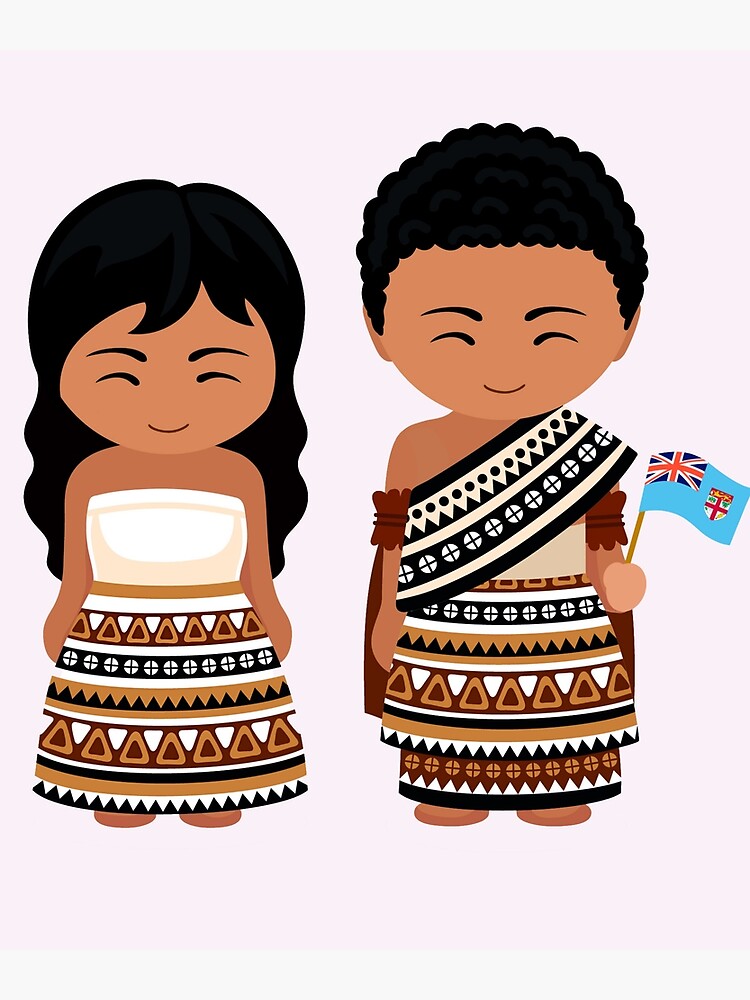 "Fijian children in traditional dress" Poster for Sale by Aroha Designs ...