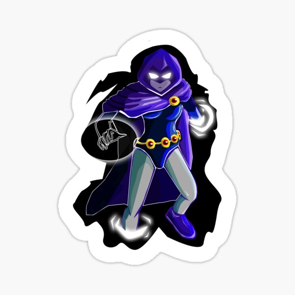 "Teen Titans - Raven" Sticker by FaythFuI | Redbubble