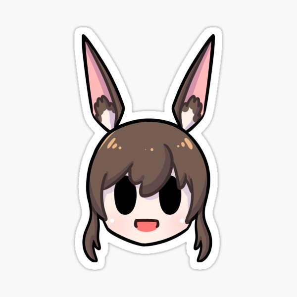 "Arknights Amiya chibi head" Sticker for Sale by Morcawork | Redbubble