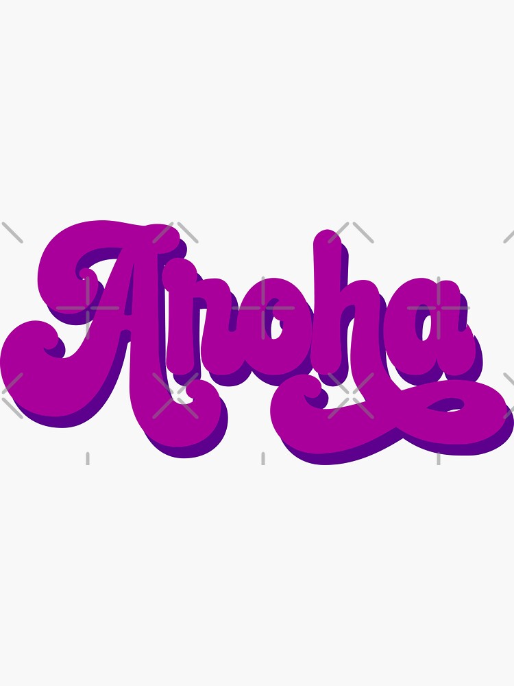 "Astro aroha typography" Sticker for Sale by Morcawork | Redbubble