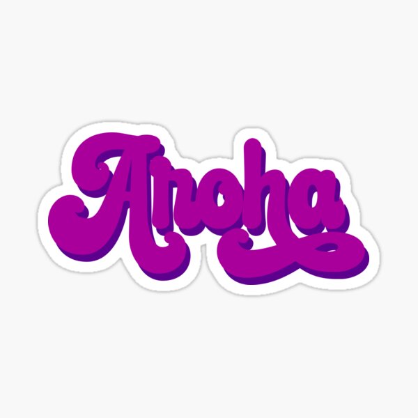 "Astro aroha typography" Sticker for Sale by Morcawork | Redbubble