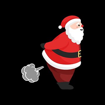 "santa farting" Sticker for Sale by Roshan Singh | Redbubble
