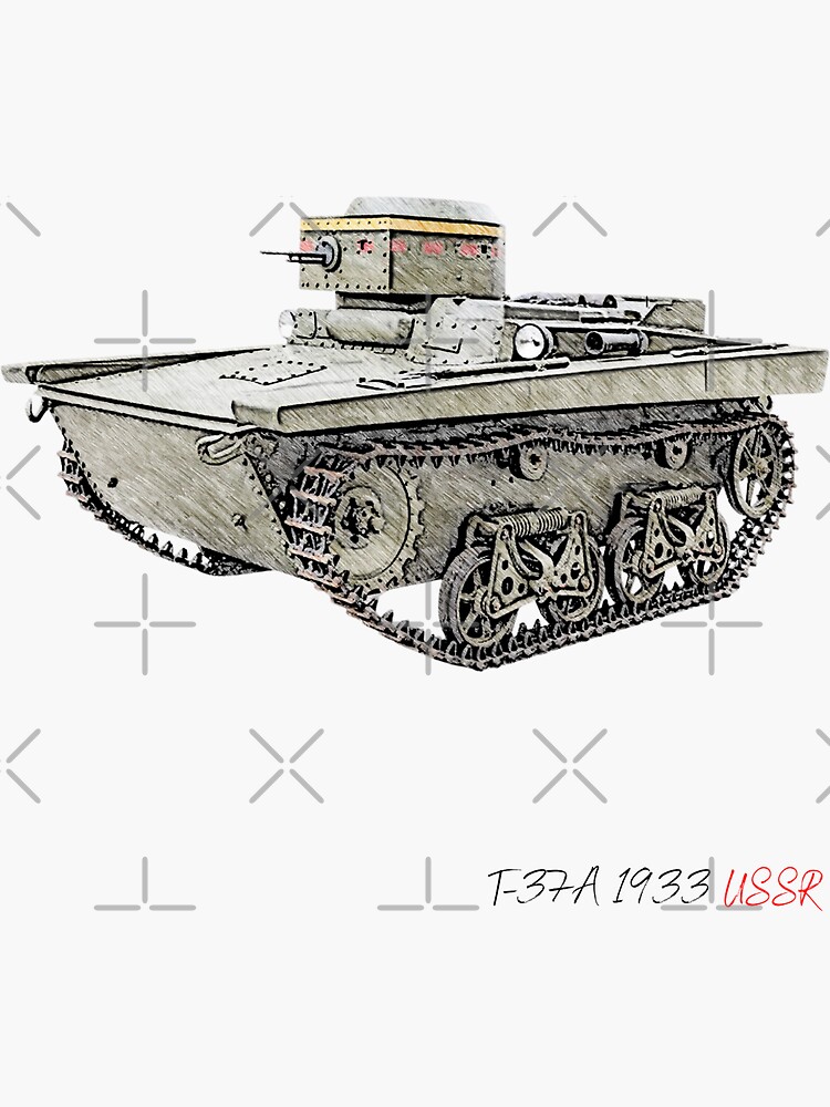 "T-37A 1933 (USSR)" Sticker for Sale by TheIronHorse | Redbubble