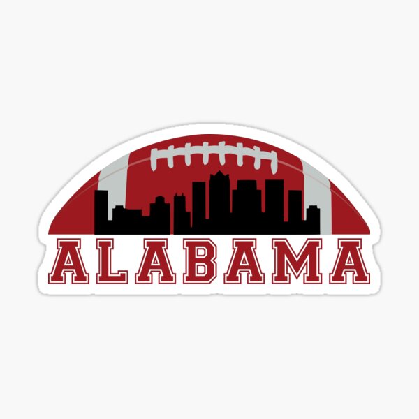 "Vintage Retro Alabama Football Skyline" Sticker for Sale by ...