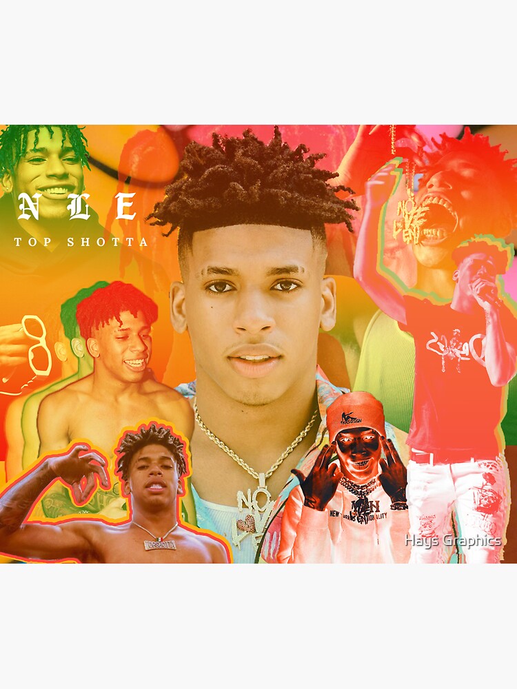 Pegatina «NLE Choppa | Collage de oscuro a claro» de HaysMolm | Redbubble