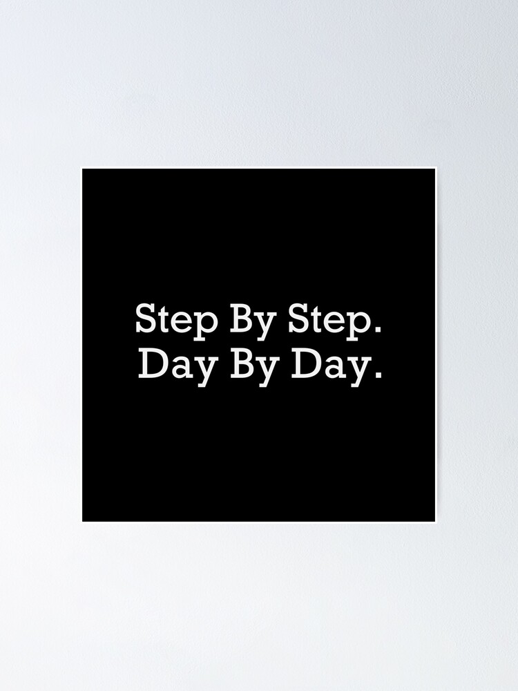 "Step By Step. | Motivational | Inspiring | Aesthetic" Poster by ...