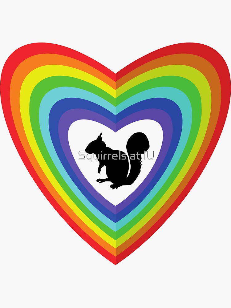 "Pride Squirrel" Sticker by squirrelsofiu | Redbubble