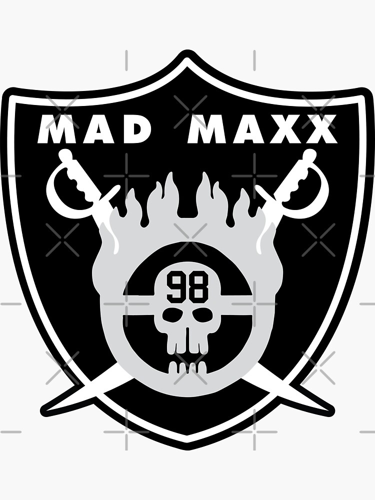 "MAD MAXX" Sticker for Sale by thatDudeAZ89 | Redbubble